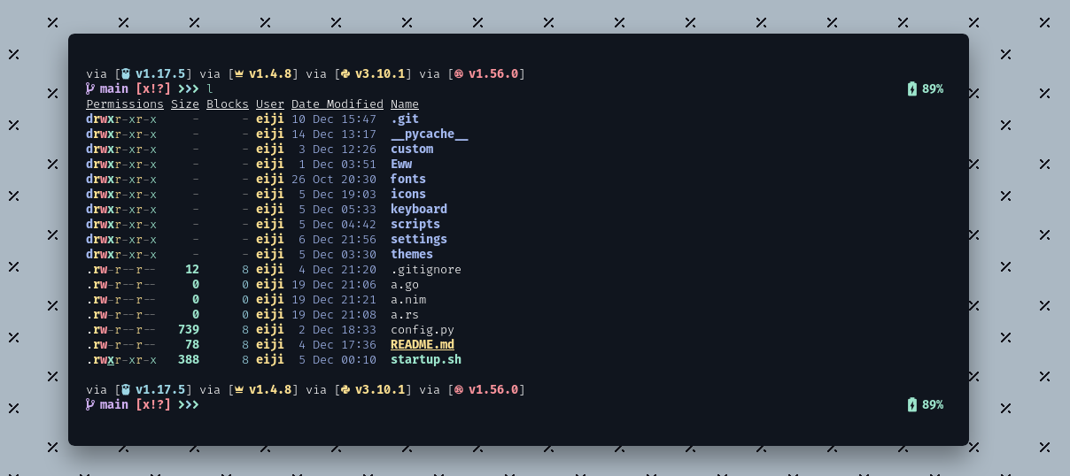 GitHub - eichiarakaki/starship: :star: Configuration of my favorite prompt