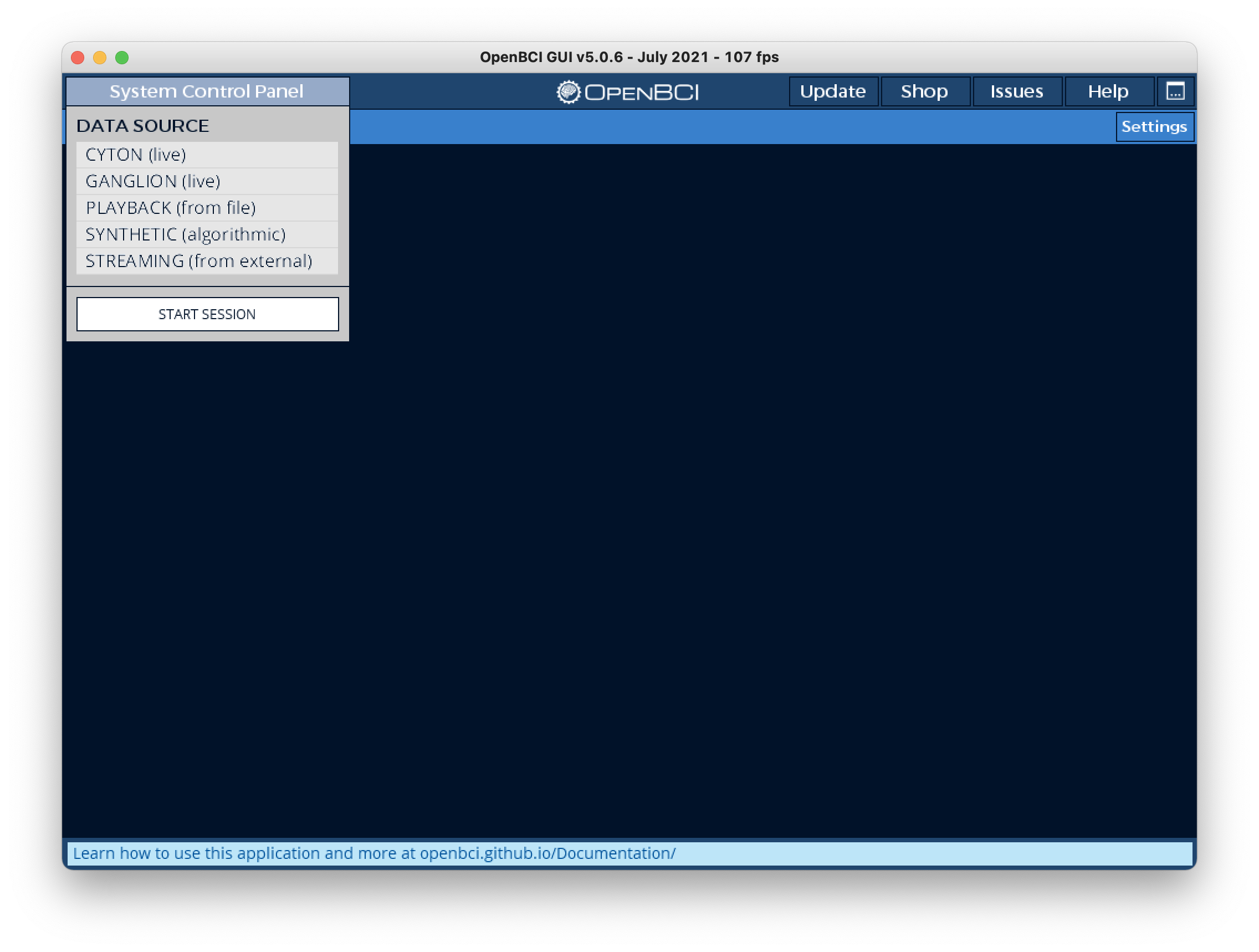 OpenBCI GUI v5.0.6 shows only a blank window upon startup on my MacBook M1 · Issue #987 ...
