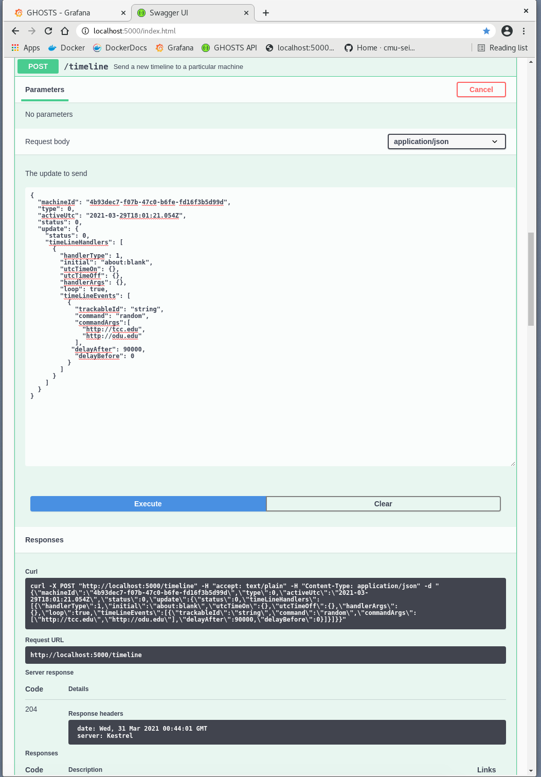 multiple errors in Ghost-Api when connecting the v4 client · Issue #61 · cmu-sei/GHOSTS · GitHub