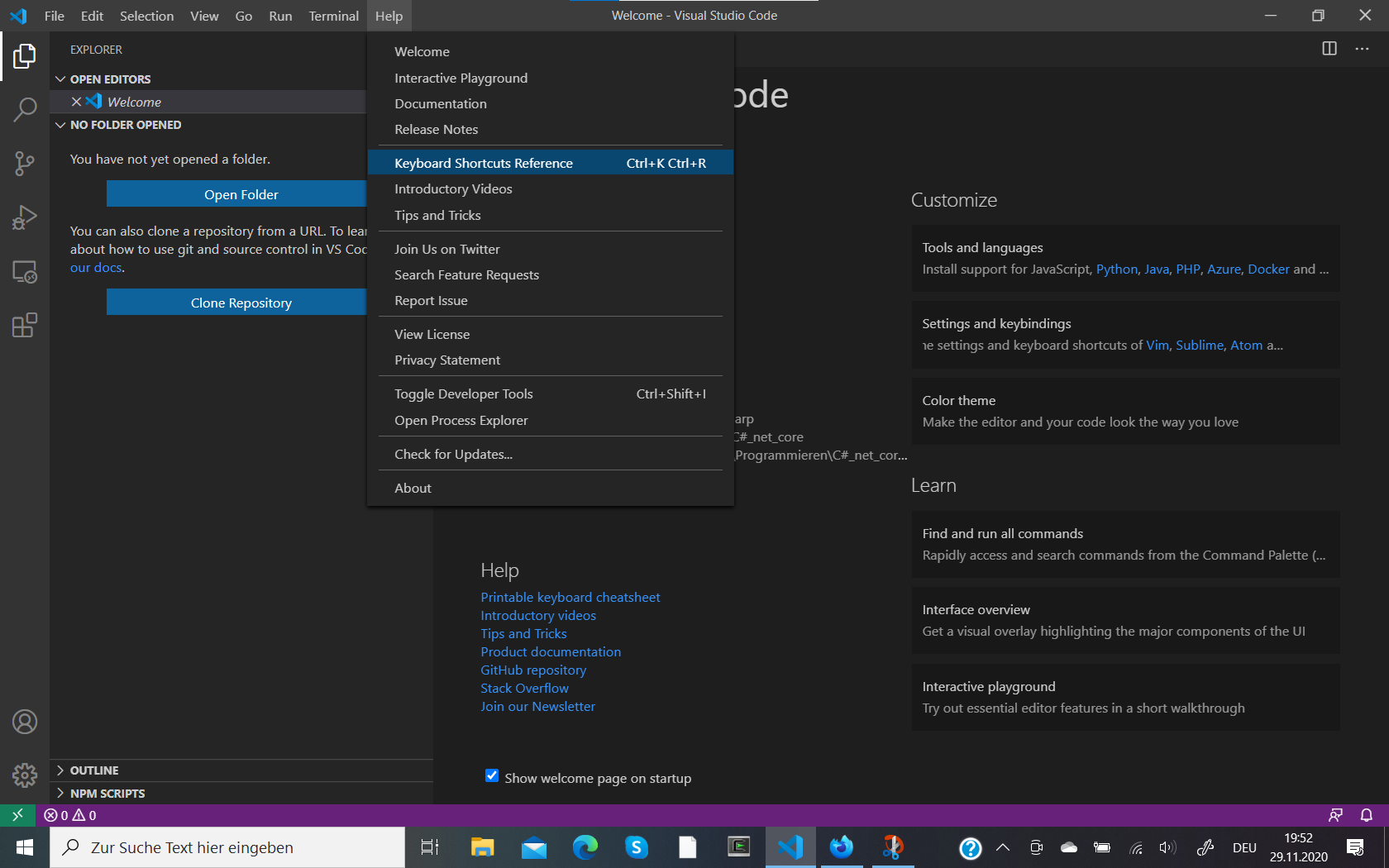 Open Keyboard Shortcuts Reference shows everytime welcome screen from Edge · Issue #111470 ...