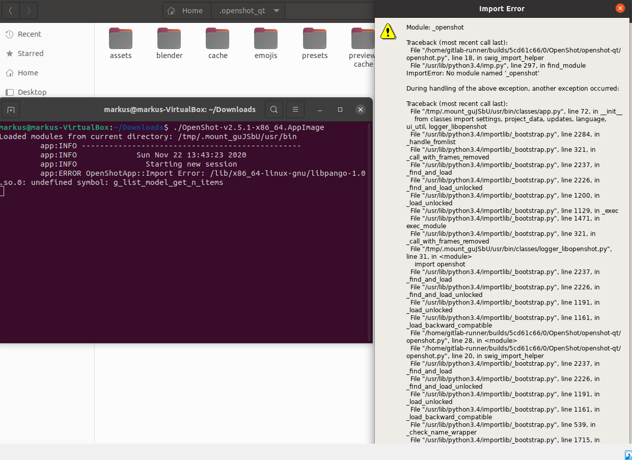 Can't start up Appimage on Ubuntu 20.10 · Issue #3859 · OpenShot/openshot-qt · GitHub