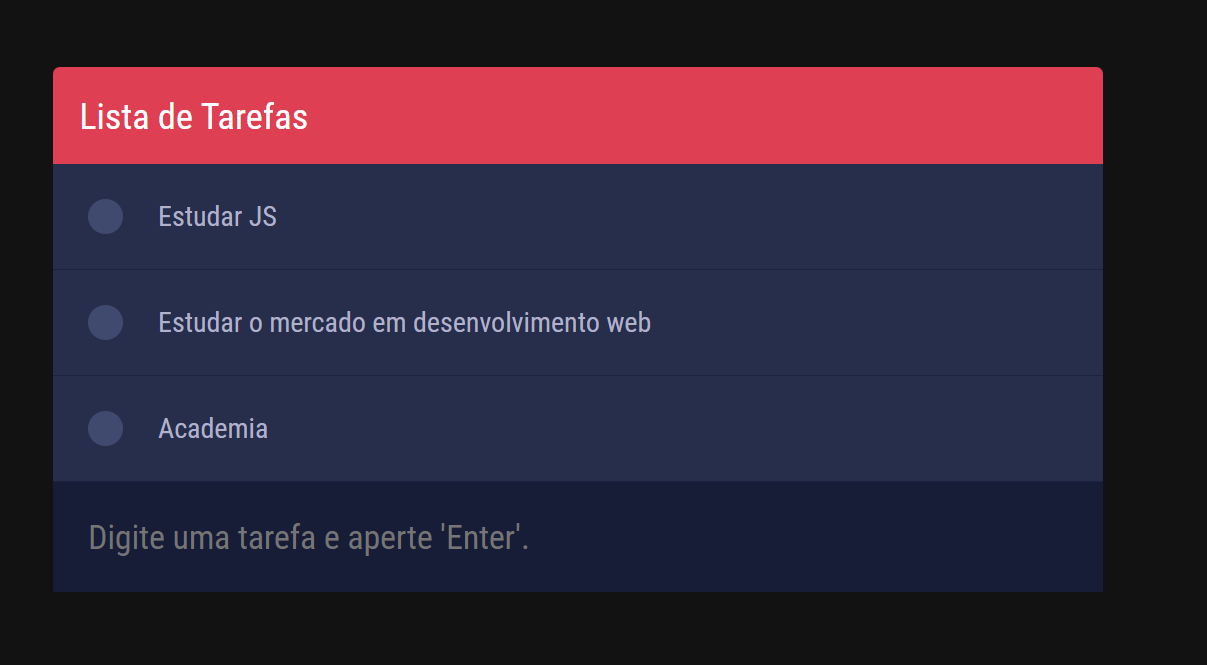 GitHub - matheusscarvalho1/To-do-list-js: Projeto elaborado em javascript para criar uma lista ...