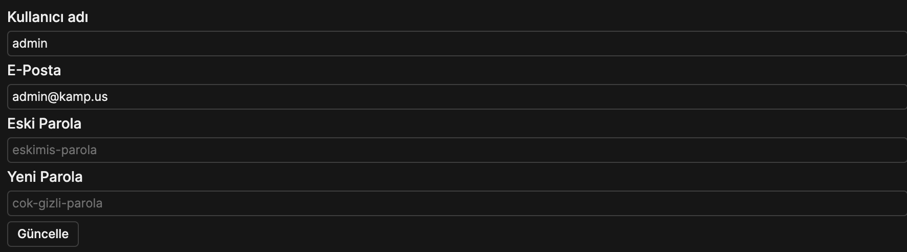 refactor: correct turkish words in settings page · Issue #333 · kamp-us/monorepo · GitHub