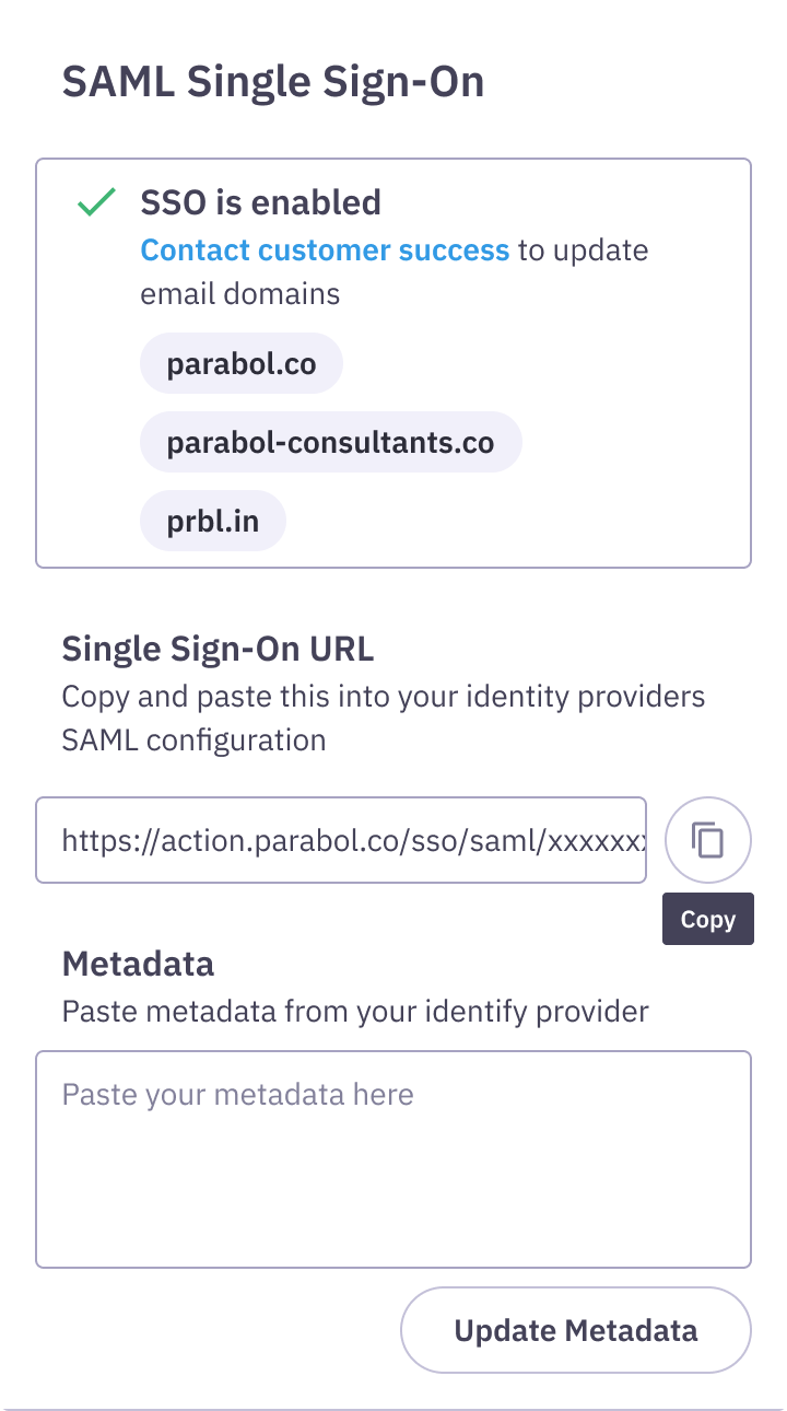 SAML UI: enable SAML dialog · Issue #7662 · ParabolInc/parabol · GitHub