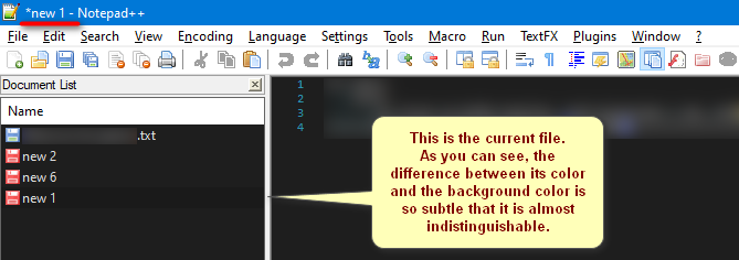 Document list - Selected file color is almost indistinguishable from ...
