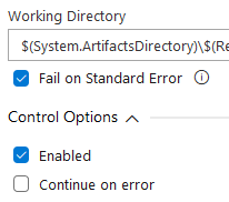 Running ef6 in an Azure DevOps task doesn't return error when stopped due to pending changes ...