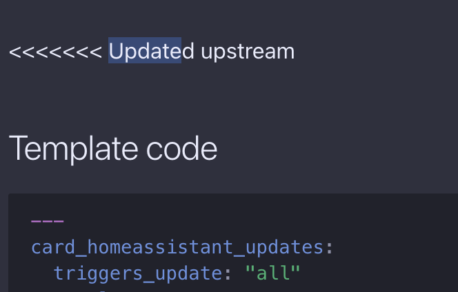 Git Conflict Markers · Issue 1099 · Ui Lovelace Minimalistui · Github
