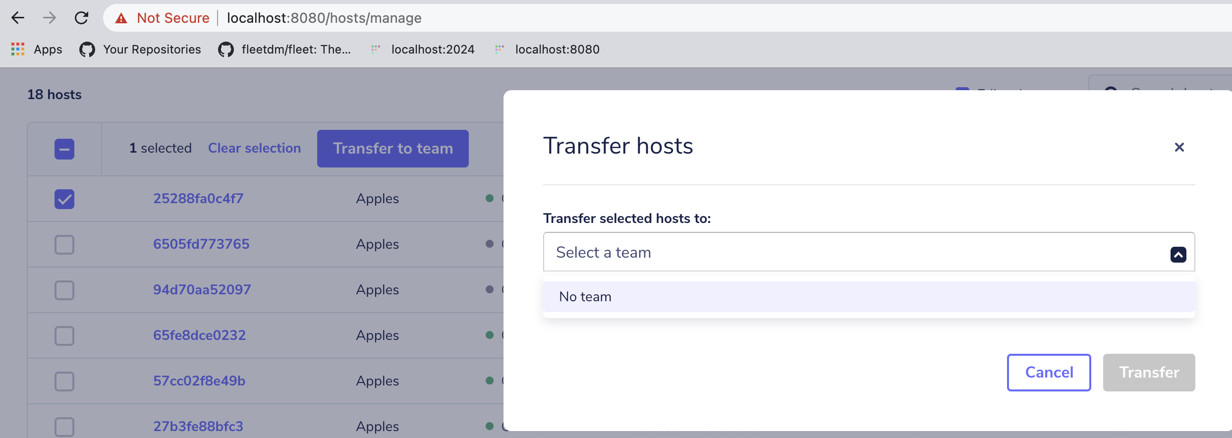 Missing teams from dropdown when adding a new host · Issue #1100 · fleetdm/fleet · GitHub