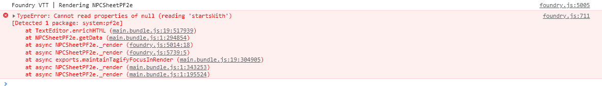 Select NPCs Won't Open · Issue #3873 · foundryvtt/pf2e · GitHub