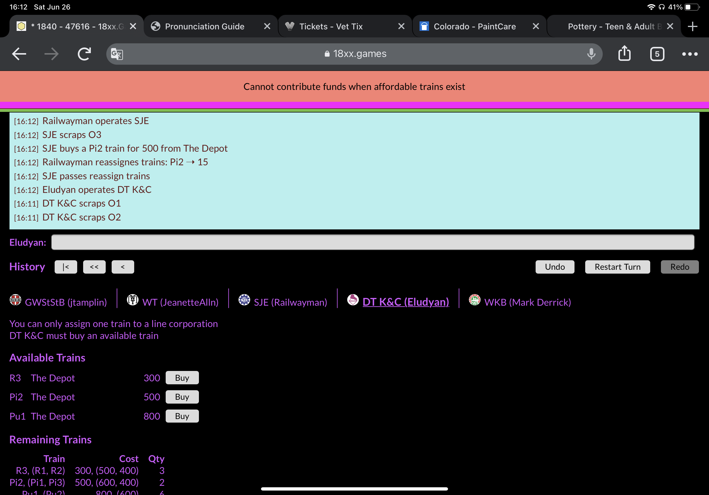 1840 forced train purchase · Issue #5839 · tobymao/18xx · GitHub