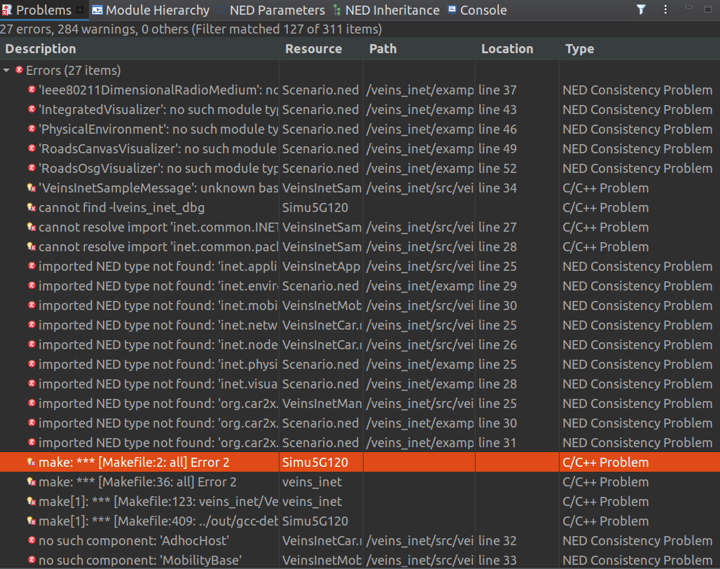 Build error while building Simu5G · Issue #27 · Unipisa/Simu5G · GitHub