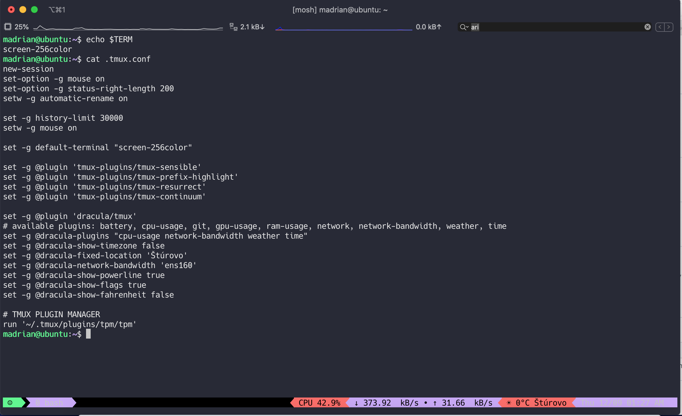 Bug: colors are wrong · Issue #142 · dracula/tmux · GitHub