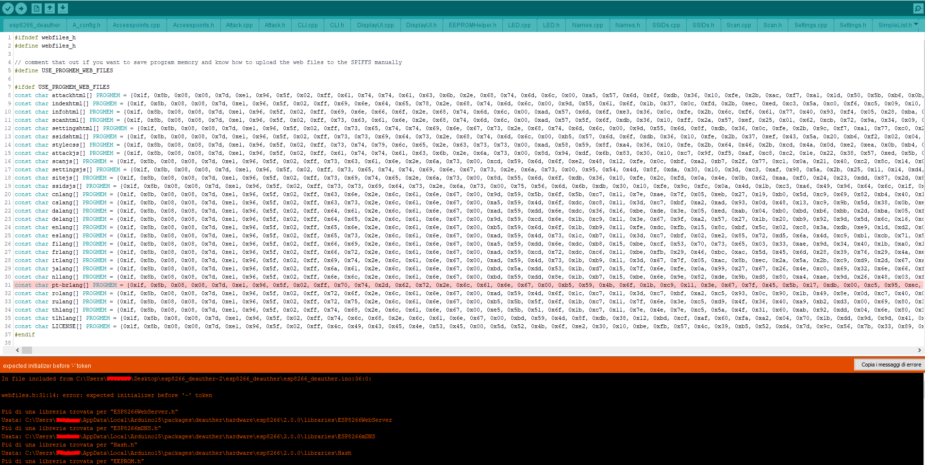 esp8266_deauther .html not able to modify · Issue #41 · SpacehuhnTech/esp8266_deauther · GitHub