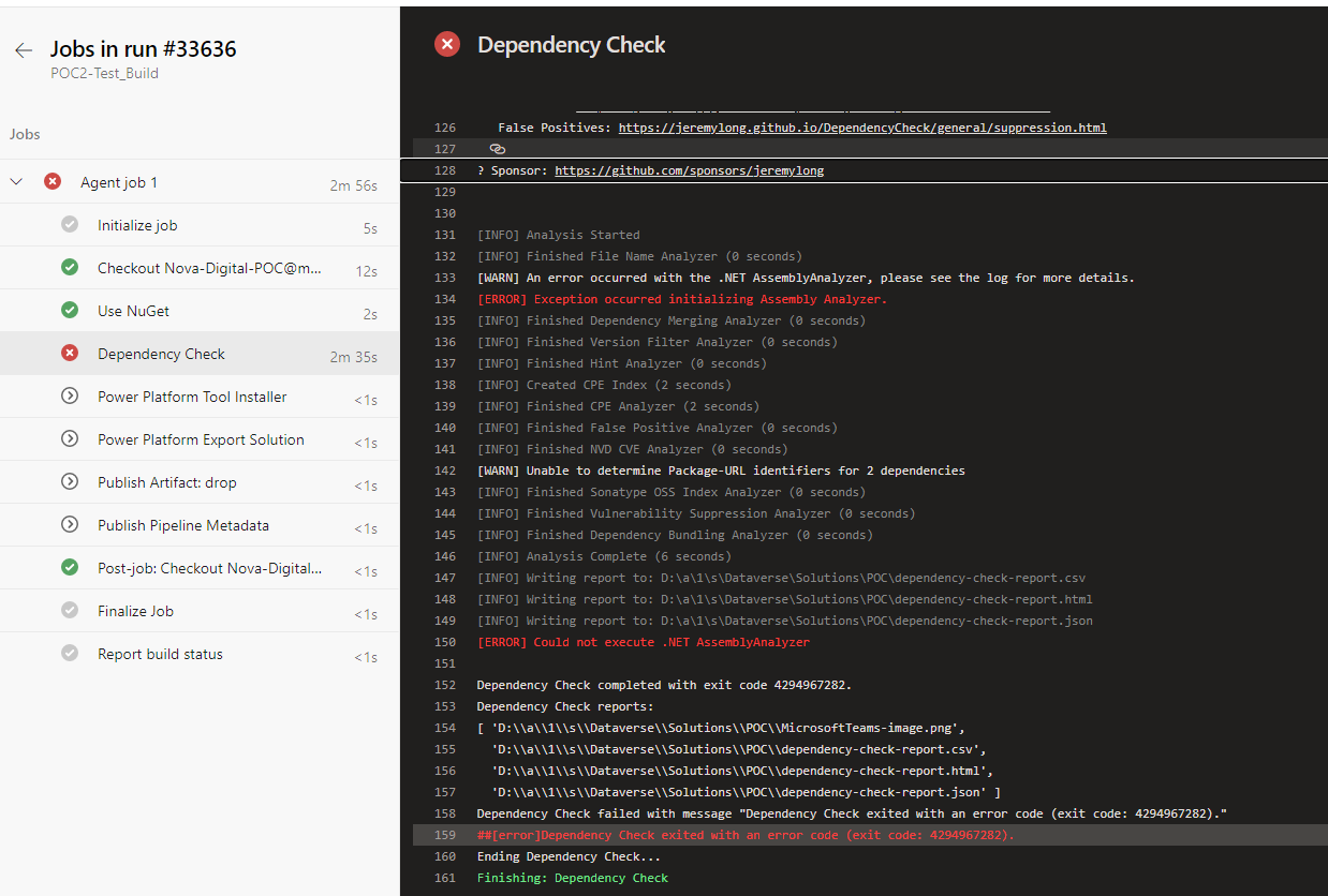 ERROR - Exception occurred initializing Assembly Analyzer; GrokAssembly.dll is not working ...