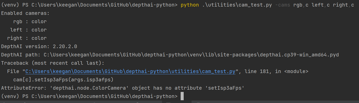 [BUG] Cam Test Fails on OAK-FFP-3P with 2x AR0234 and IMX378 · Issue ...