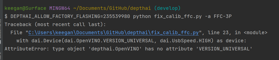 [BUG] Cam Test Fails on OAK-FFP-3P with 2x AR0234 and IMX378 · Issue ...