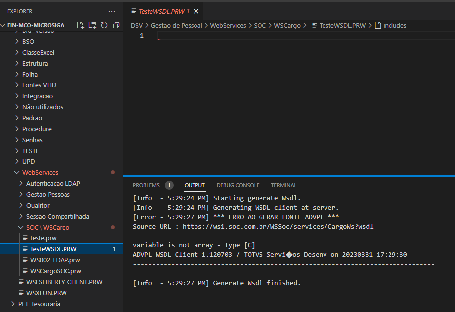 Erro com gerar o client de um WSDL pelo VSCode · Issue #1105 · totvs/tds-vscode · GitHub