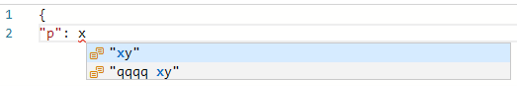 Completion Items For JSON Schema Enum Values Depend On Leading Double 