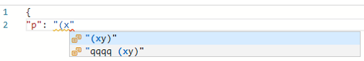 Completion items for JSON Schema enum values depend on leading double ...