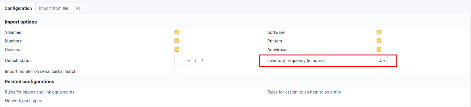 Error With Inventory Inventory Frequency In Hours · Issue 12739 · Glpi Project Glpi · Github