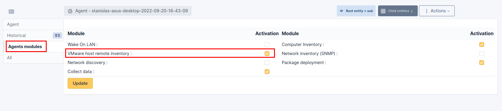 ESX Inventory Task not starting but dicover and inventory task working ...