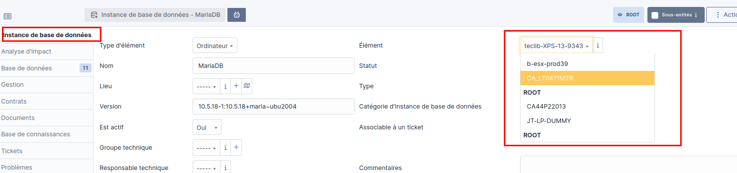 1009 Bad Display For Drodown List · Issue 15201 · Glpi Project 