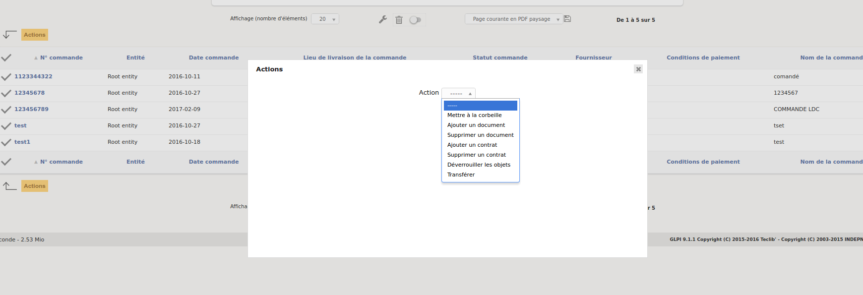 Massive action · Issue #131 · pluginsGLPI/order · GitHub