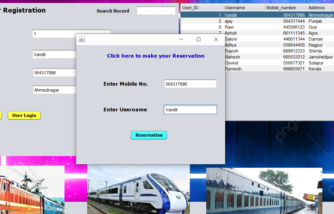 GitHub - vandittalwadia/Railway_Management_System: The aim of this project is to design and ...