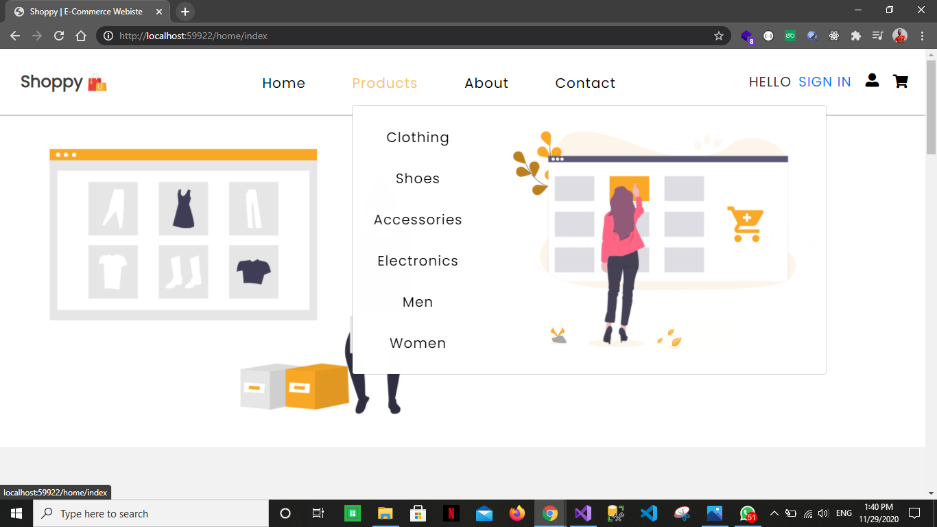 GitHub - Khaliladib11/ShoppyJS: E commerce store using asp.net core, html5, css3, js6, ajax ...