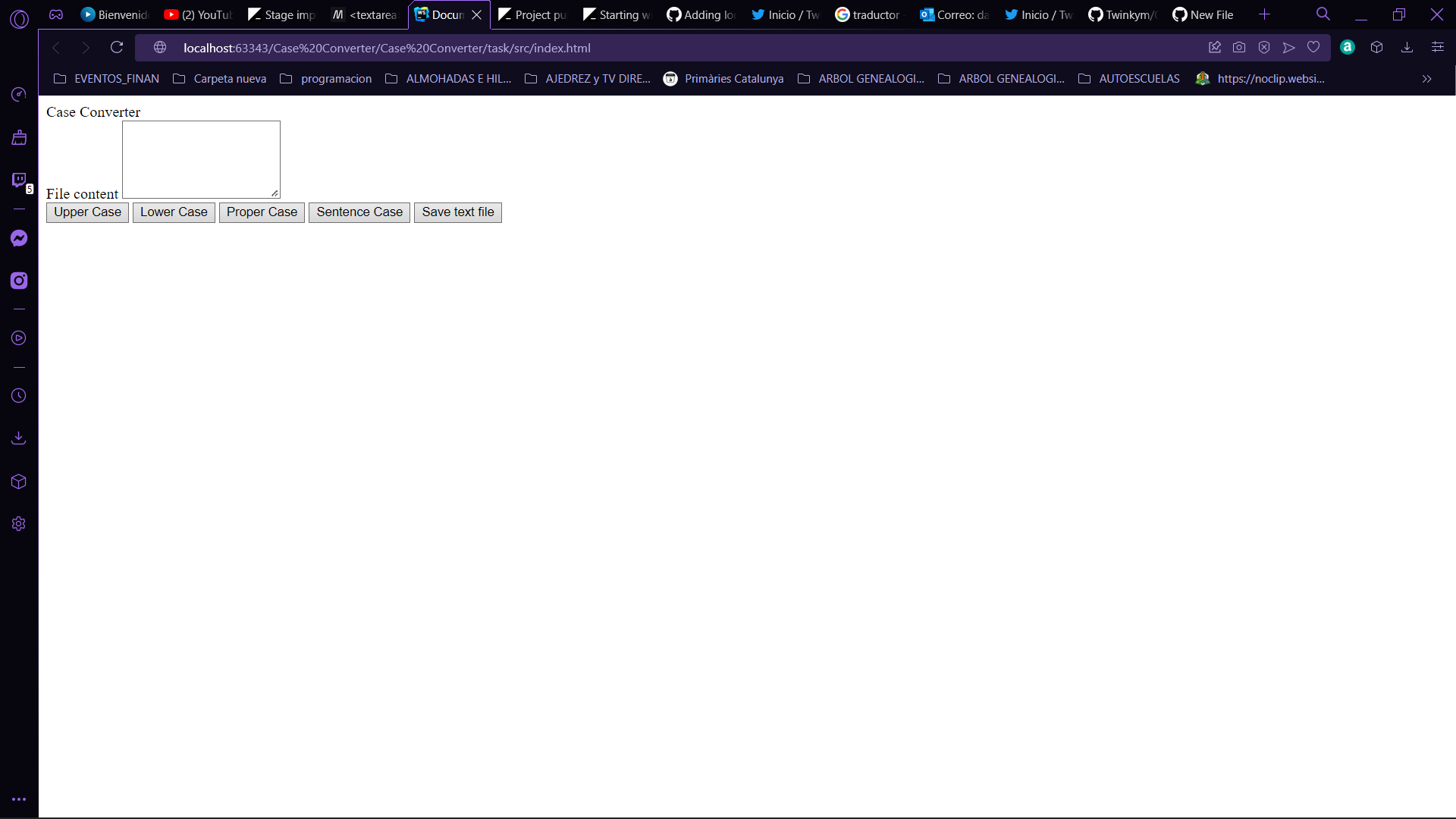 GitHub - Twinkym/CaseConverter: Aplication web that converts the content of a text area in Upper ...