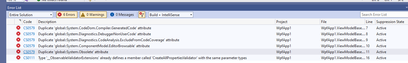 Build Errors When Using The Class Observablevalidator Net Sdk 60302 Wpf · Issue 4611 