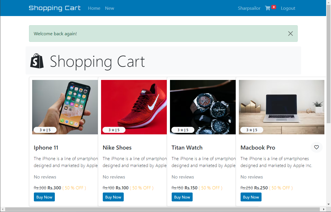 GitHub - sharpsailor/E-commerce-Application