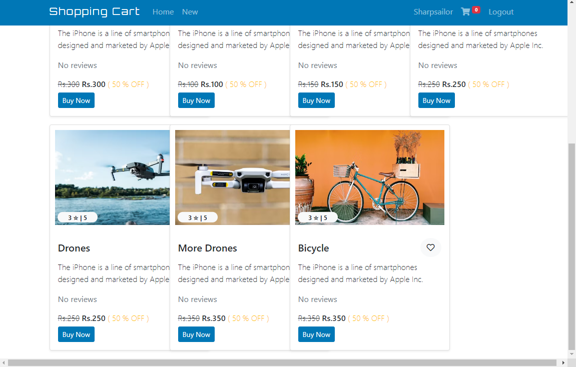 GitHub - sharpsailor/E-commerce-Application