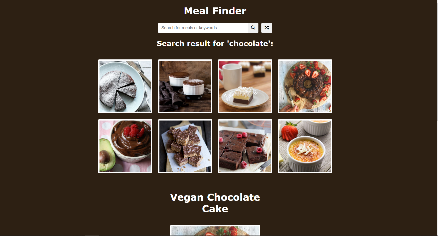 GitHub - danutdotrar/meal-finder