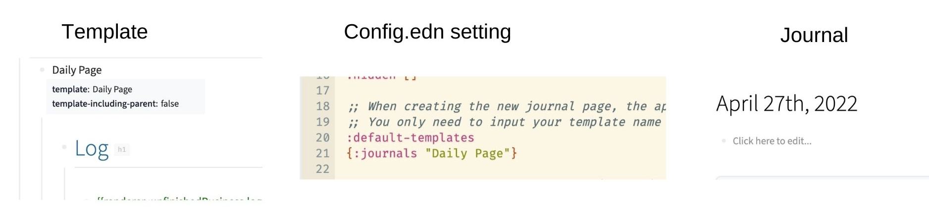 Automated daily templates don't work in my graph · Issue #5189 · logseq ...