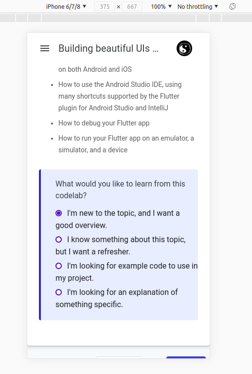 'Codelabs' page issue · Issue #5811 · flutter/website · GitHub