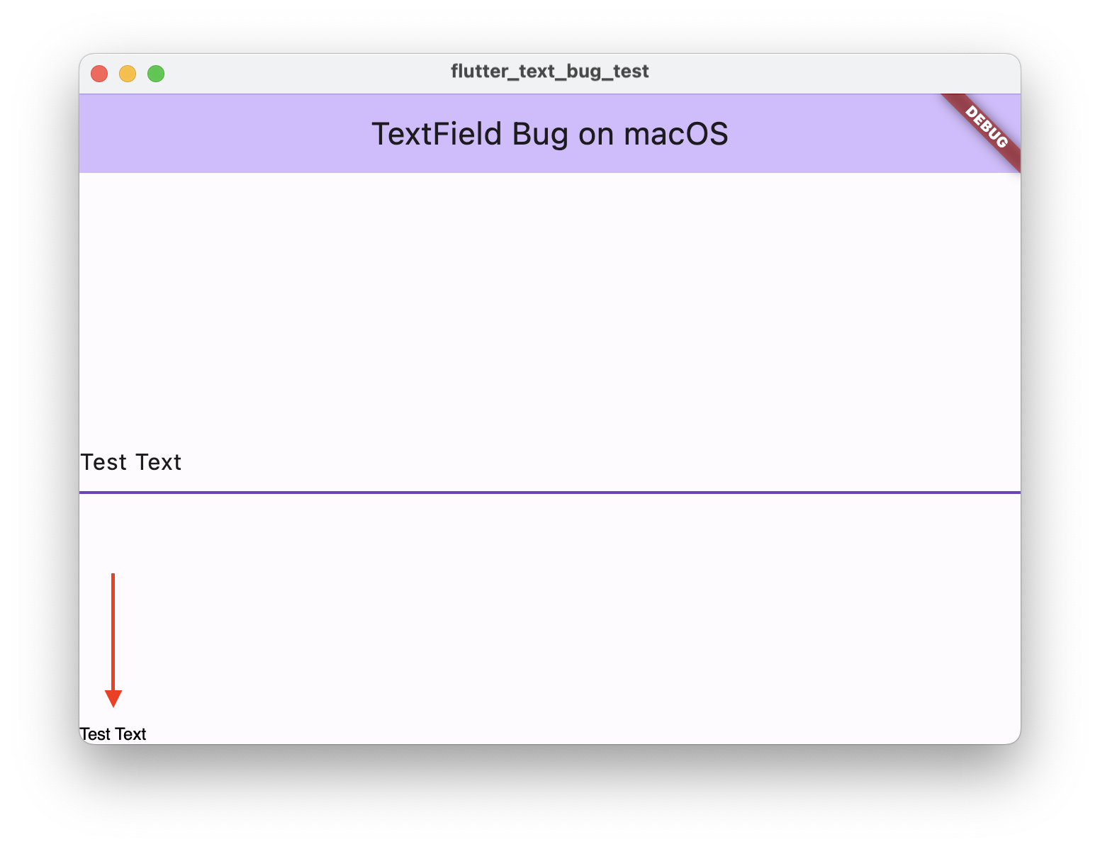 Text of the TextField shown on bottom of the app on macOS 14.0 · Issue #128956 · flutter/flutter ...