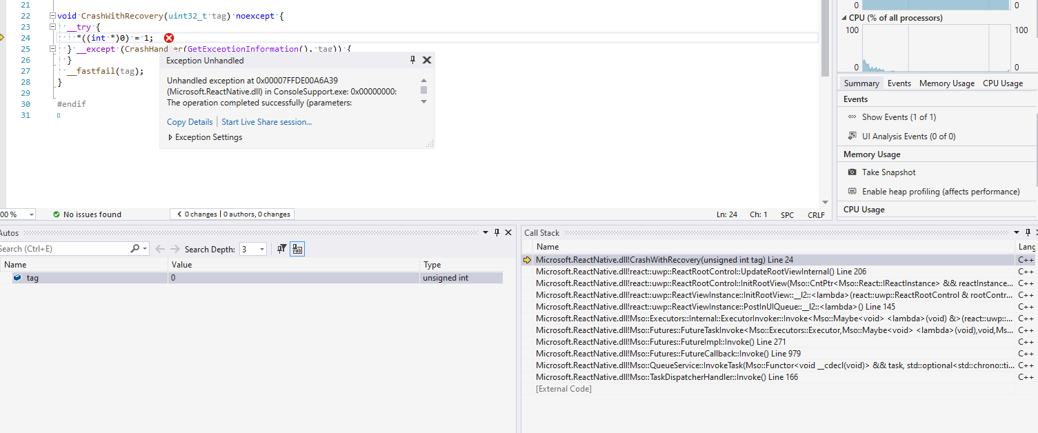 Calling base.OnActivated(e) on second activation when app is already running causes crash ...