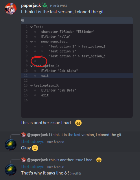 Parser, line number in error should start from 1 instead of 0 · Issue #219 · rakugoteam/Rakugo ...