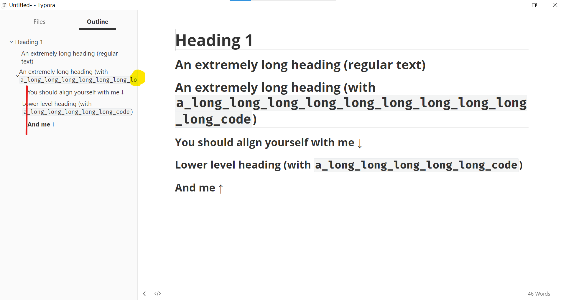 Headings with long ` ` will overflow in Outline · Issue #5436 · typora/typora-issues · GitHub