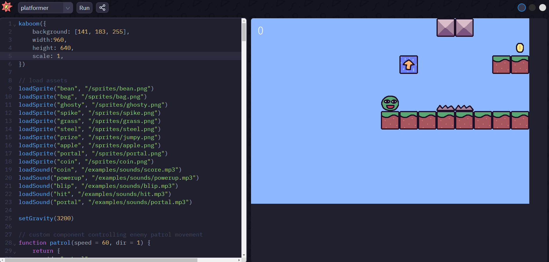 The Scale Component Within Kaboom Initialization Is Not Working With A 0564
