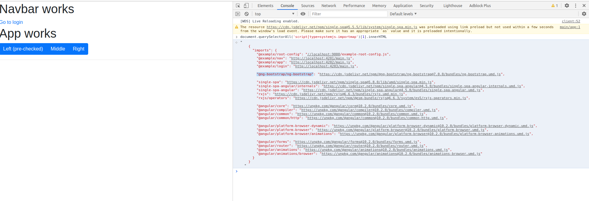 How To Share Ng Bootstrap And Other Components Across The Application · Issue 268 · Single Spa