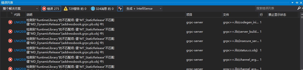 Grpc In Windows 10 With X64 Windows Static Build Program Has Some Error · Issue 10798 5107