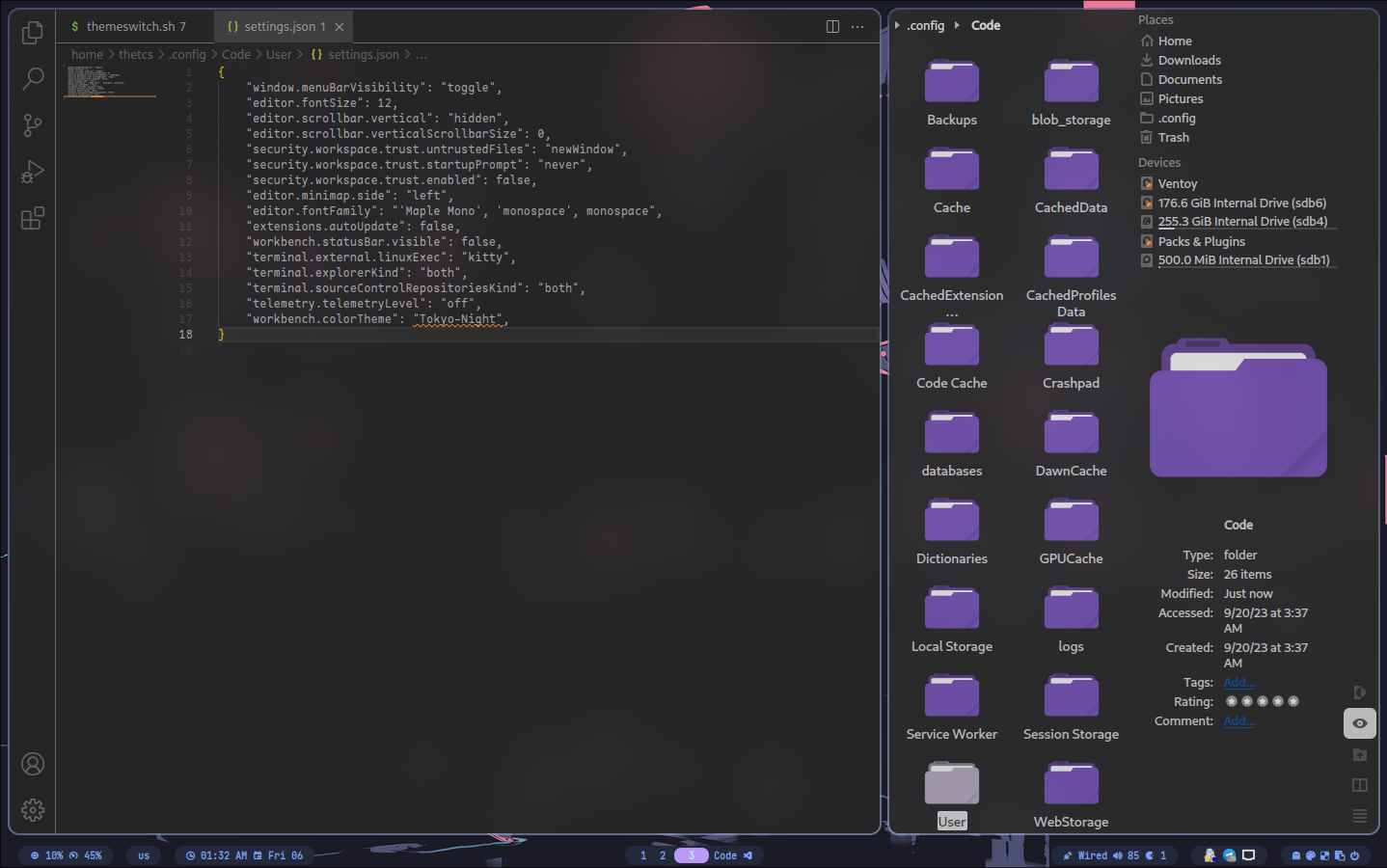 vs code theme · Issue #299 · prasanthrangan/hyprdots · GitHub