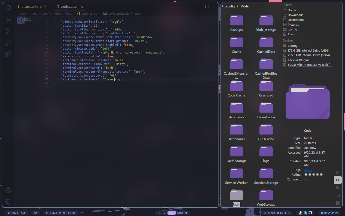 vs code theme · Issue #299 · prasanthrangan/hyprdots · GitHub
