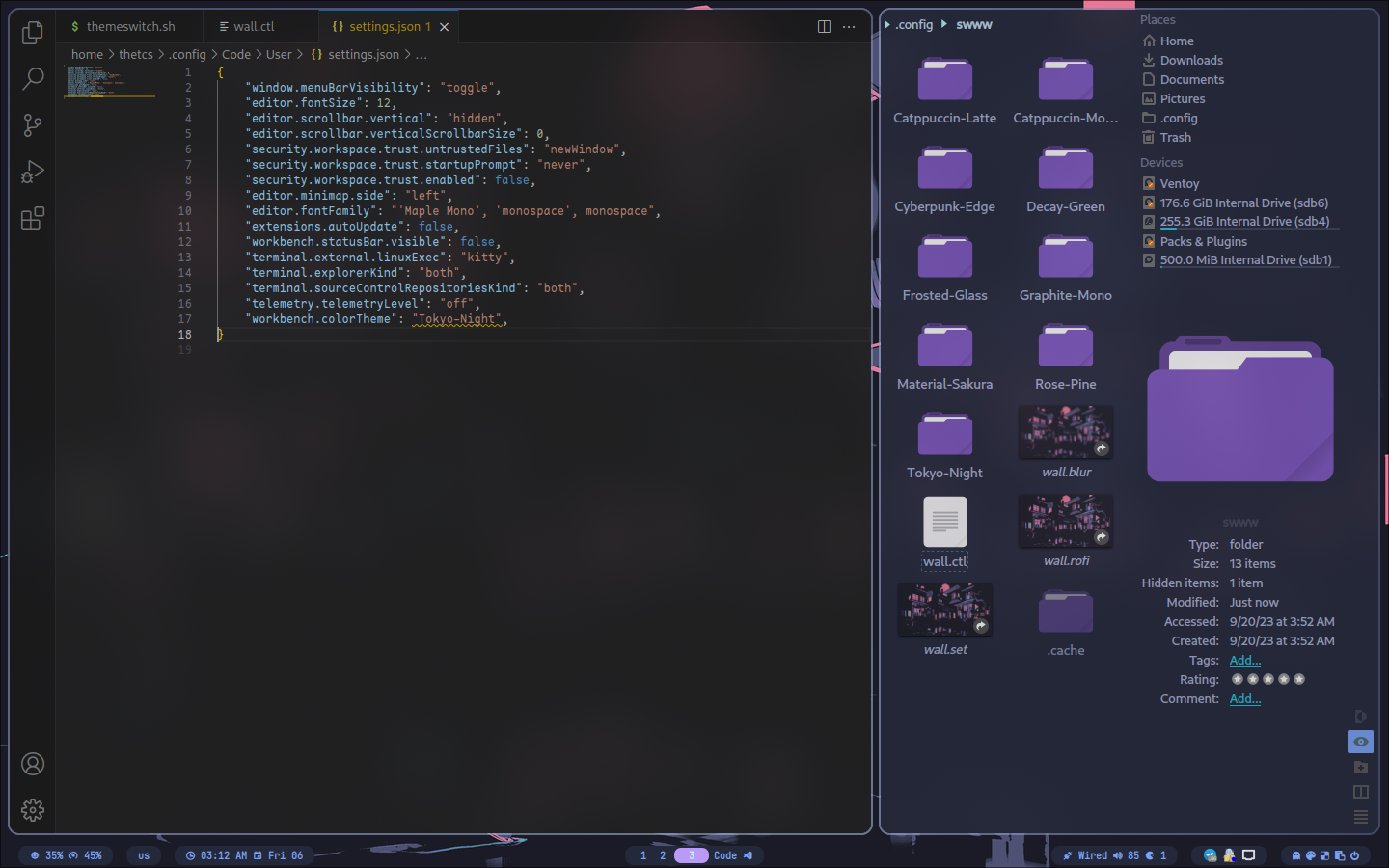 vs code theme · Issue #299 · prasanthrangan/hyprdots · GitHub