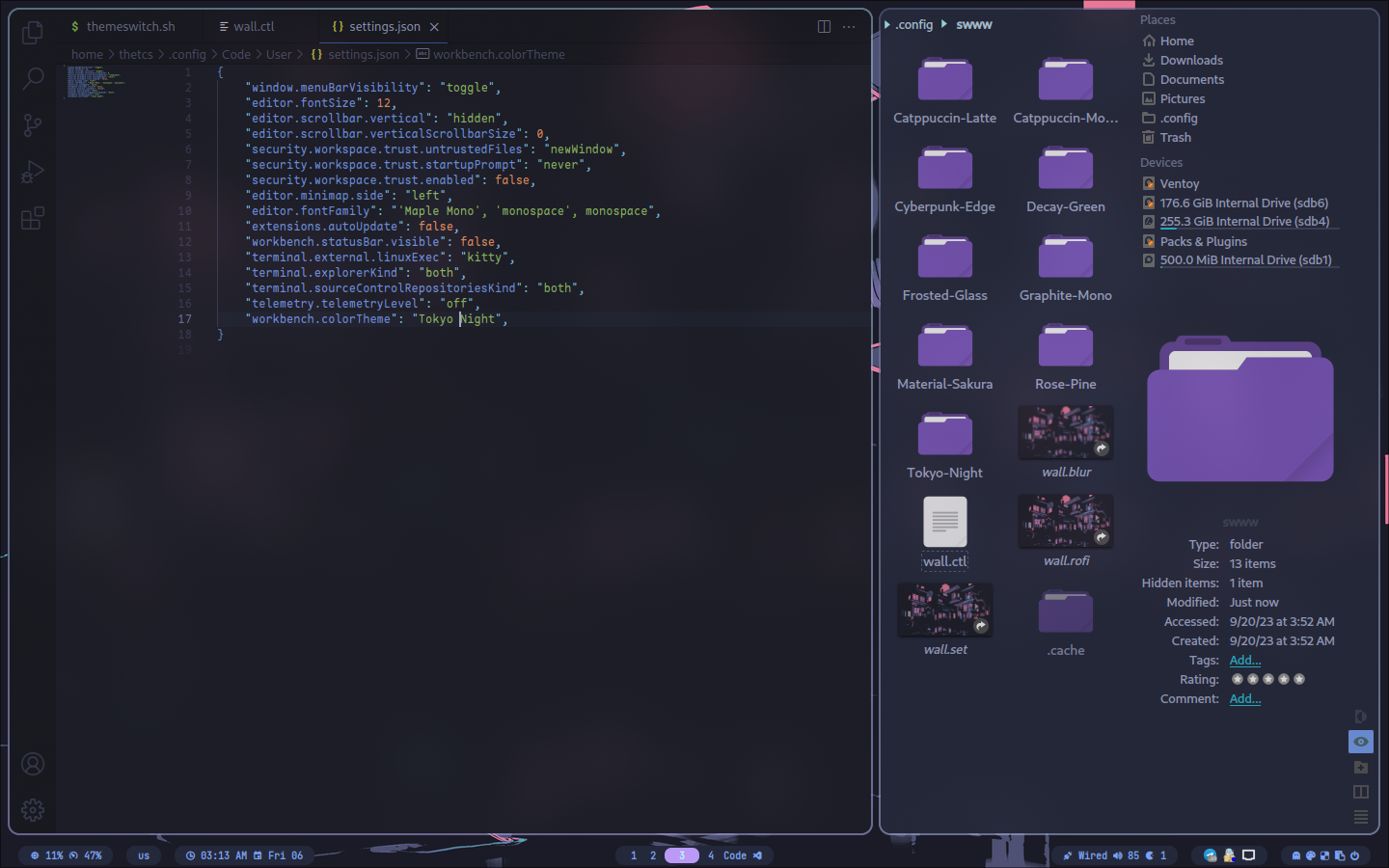 vs code theme · Issue #299 · prasanthrangan/hyprdots · GitHub