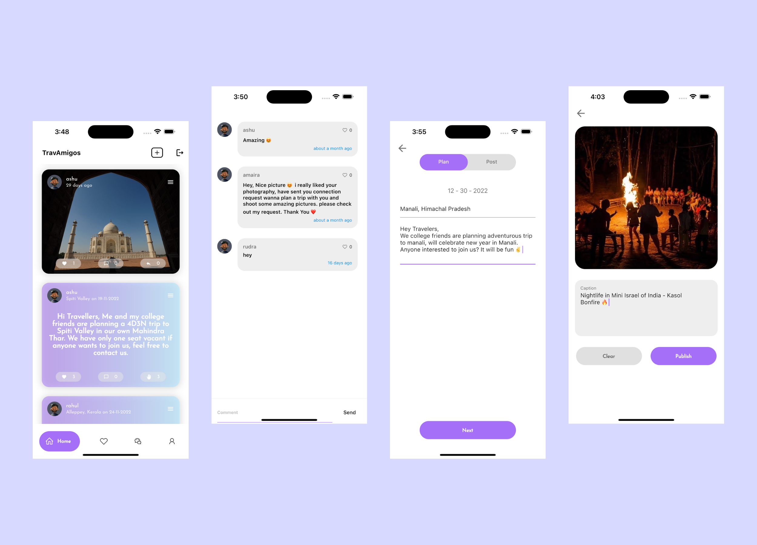 GitHub - therealashugarg/TravAmigos---Travel-Partner-Finder: TravAmigo is a social network that ...