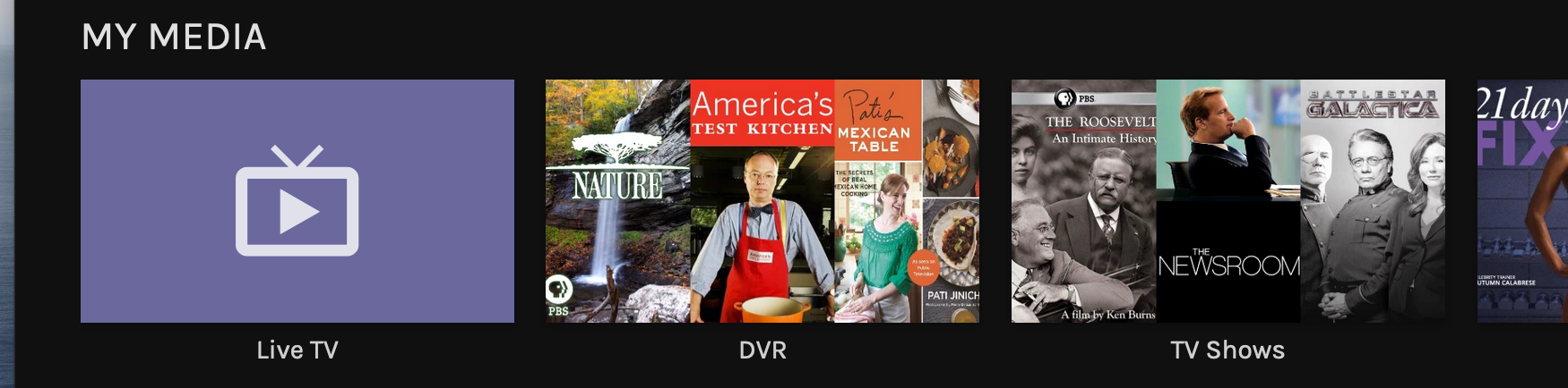 Cleaning up Home, DVR, & TV Shows Menu Items & Screens · Issue #750 ...