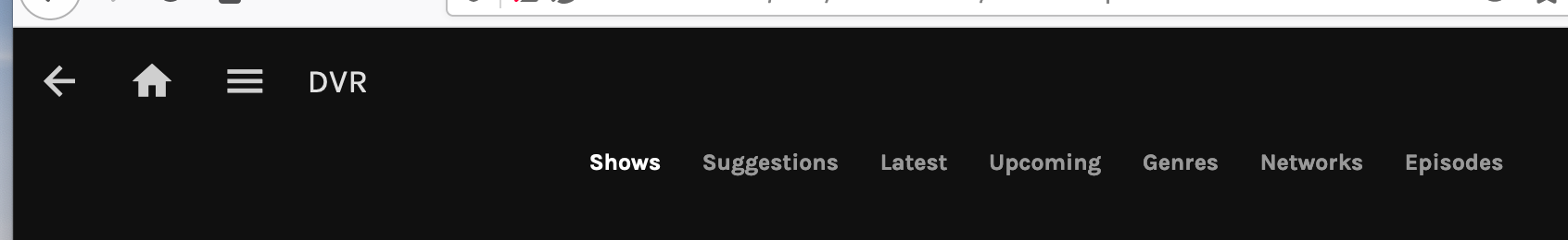 Cleaning up Home, DVR, & TV Shows Menu Items & Screens · Issue #750 ...